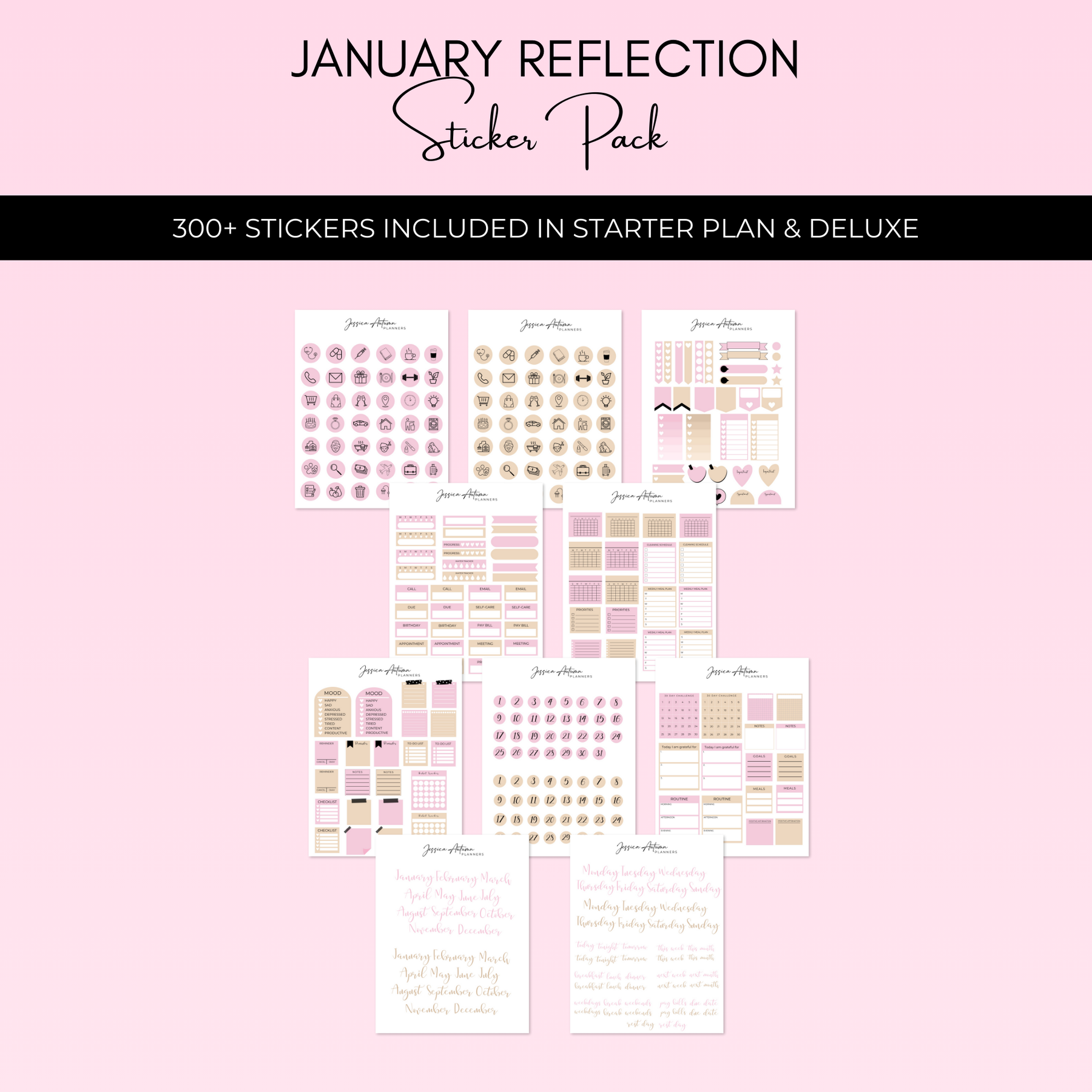 The Monthly Reset Planner Club – Jessica Autumn Planners