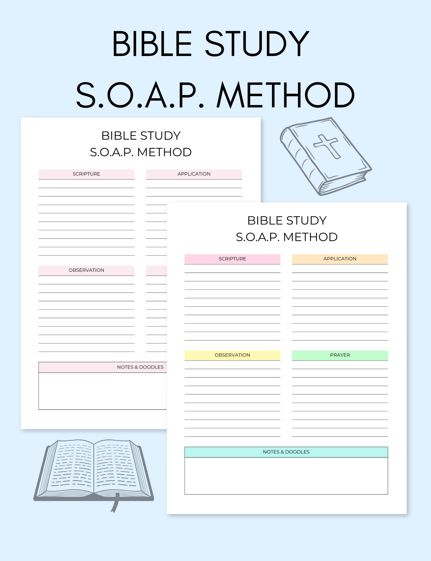 Bible Study S.O.A.P Method – Jessica Autumn Planners