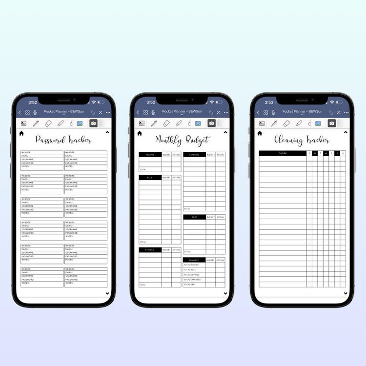 Digital Phone Planner Bundle – Jessica Autumn Planners