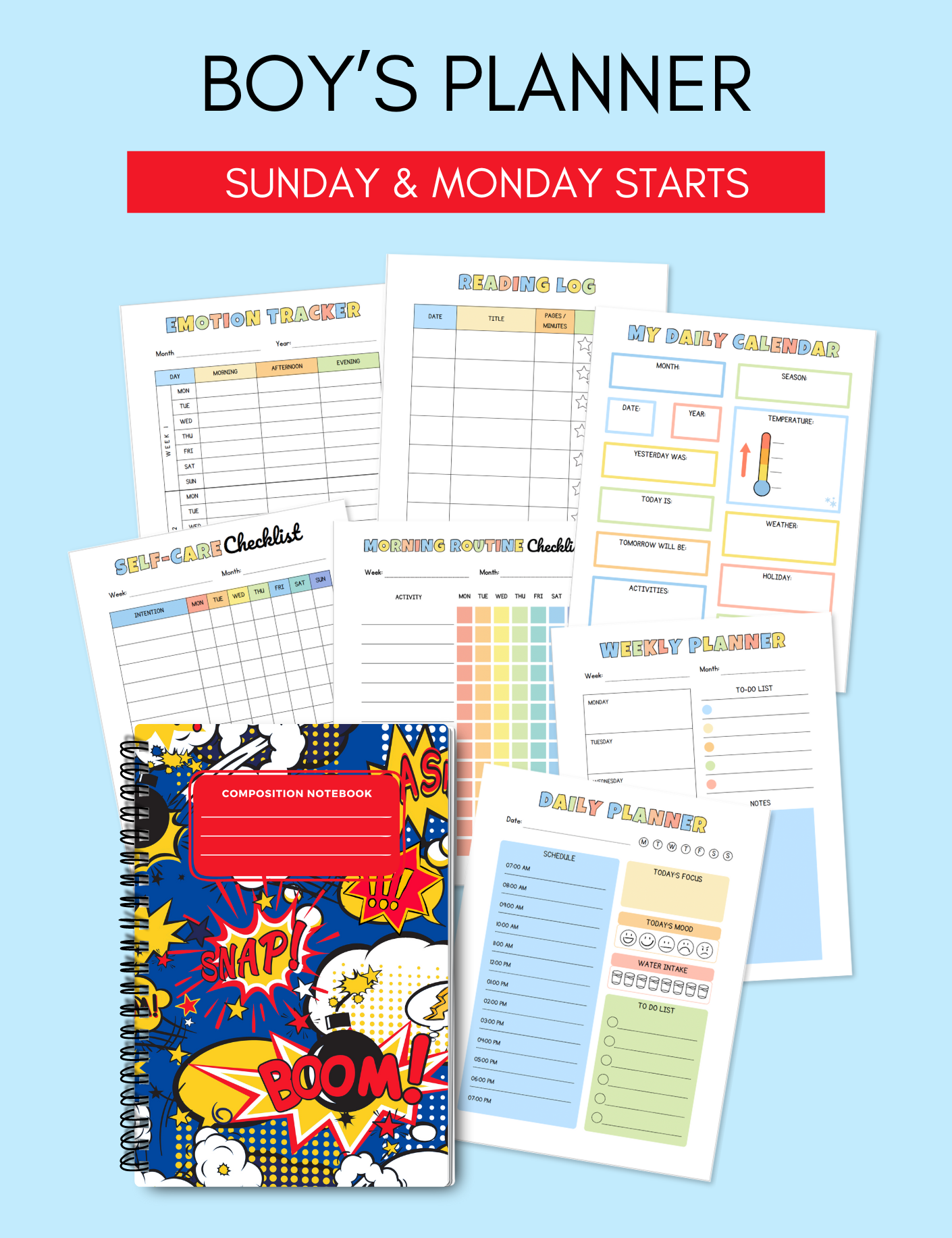 The Ultimate Kid's Printable Planner – Jessica Autumn Planners