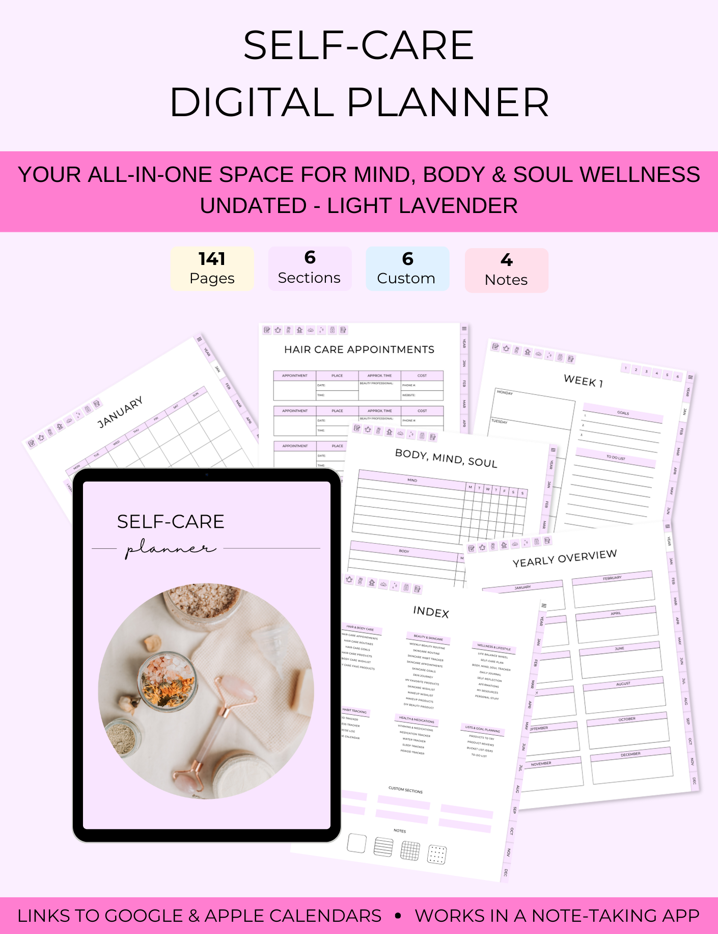 Self-Care Digital Planner – Jessica Autumn Planners