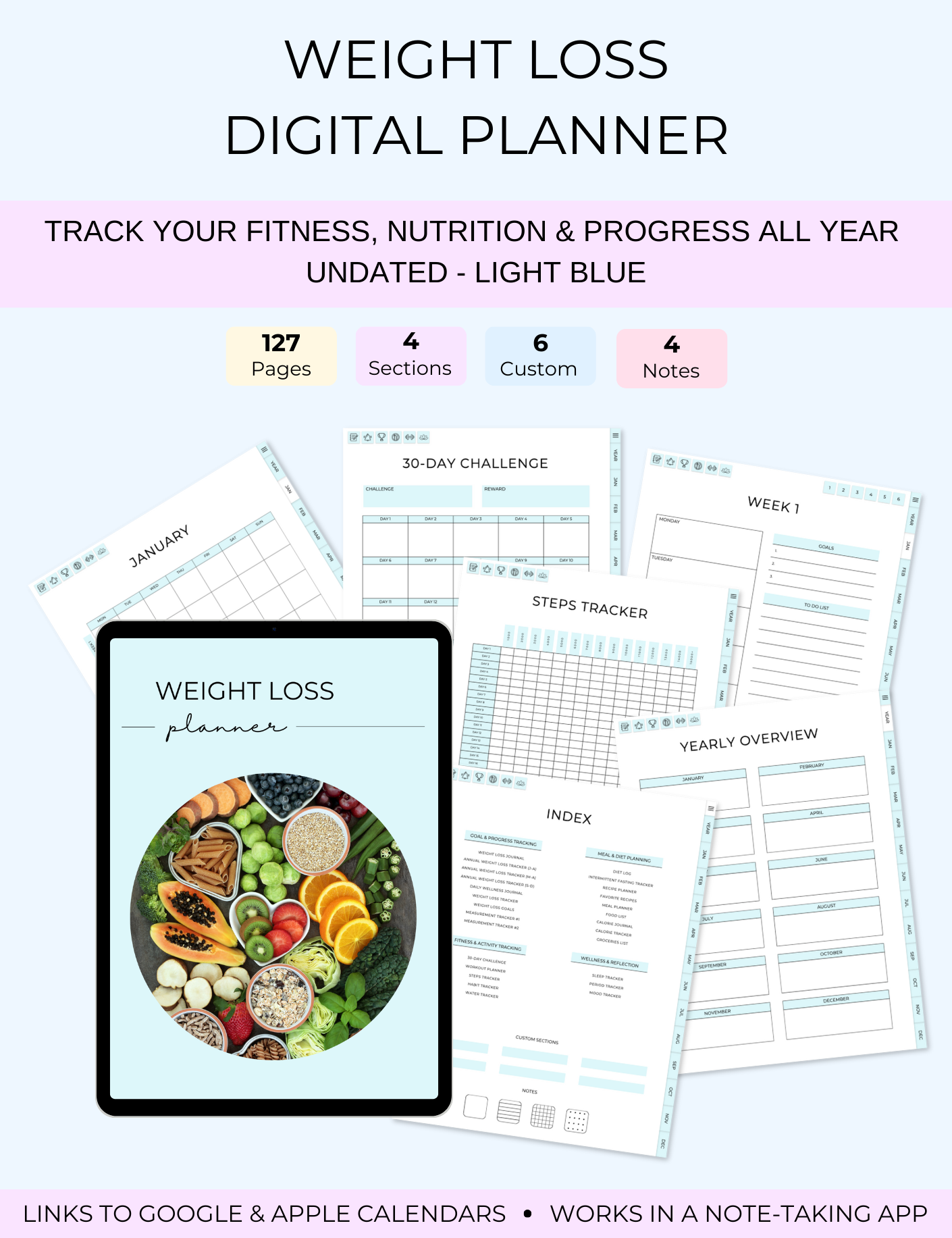 Weight Loss Digital Planner – Jessica Autumn Planners